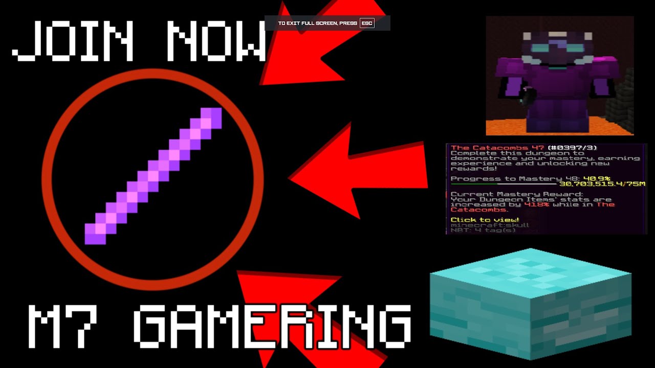 ROAD TO LVL 440 (DIAMOND NECRON HEAD TODAY!!!) (Hypixel Skyblock) - YouTube