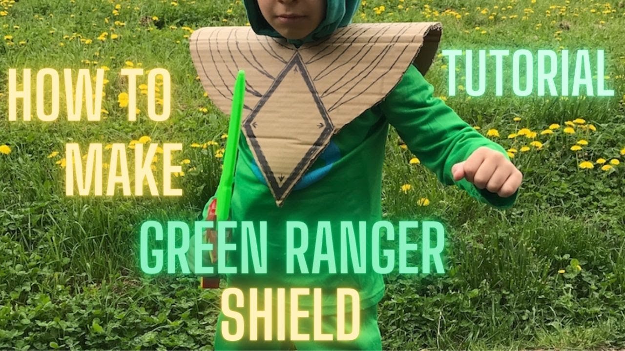 DIY Green Power Ranger Shield Tutorial | Cardboard Crafts - YouTube