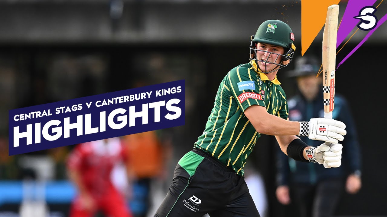 Heaphy's Heroics! | Central Stags v Canterbury Kings | Dream11 Super ...
