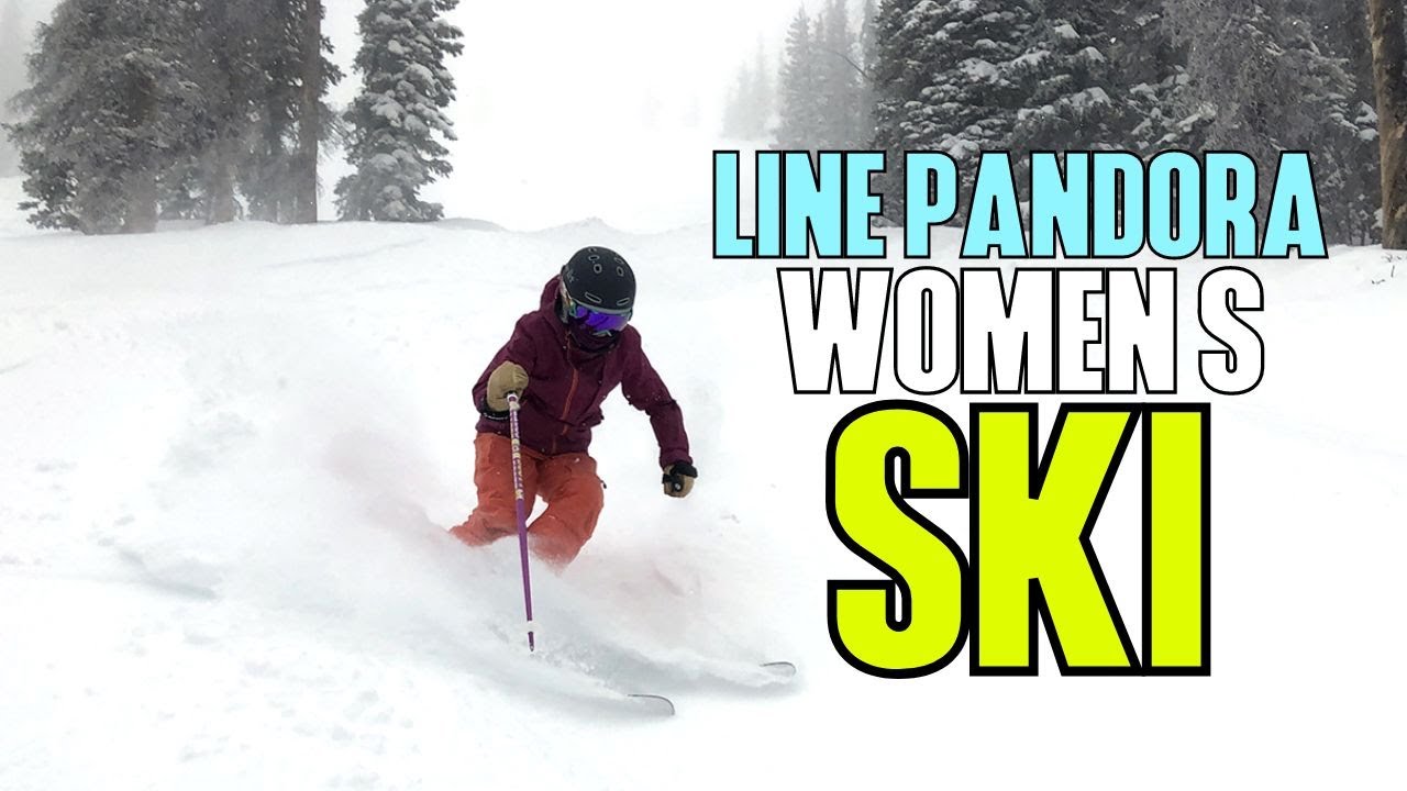 The Widest Women's Powder Ski || Line Pandora Women's Ski Review - YouTube