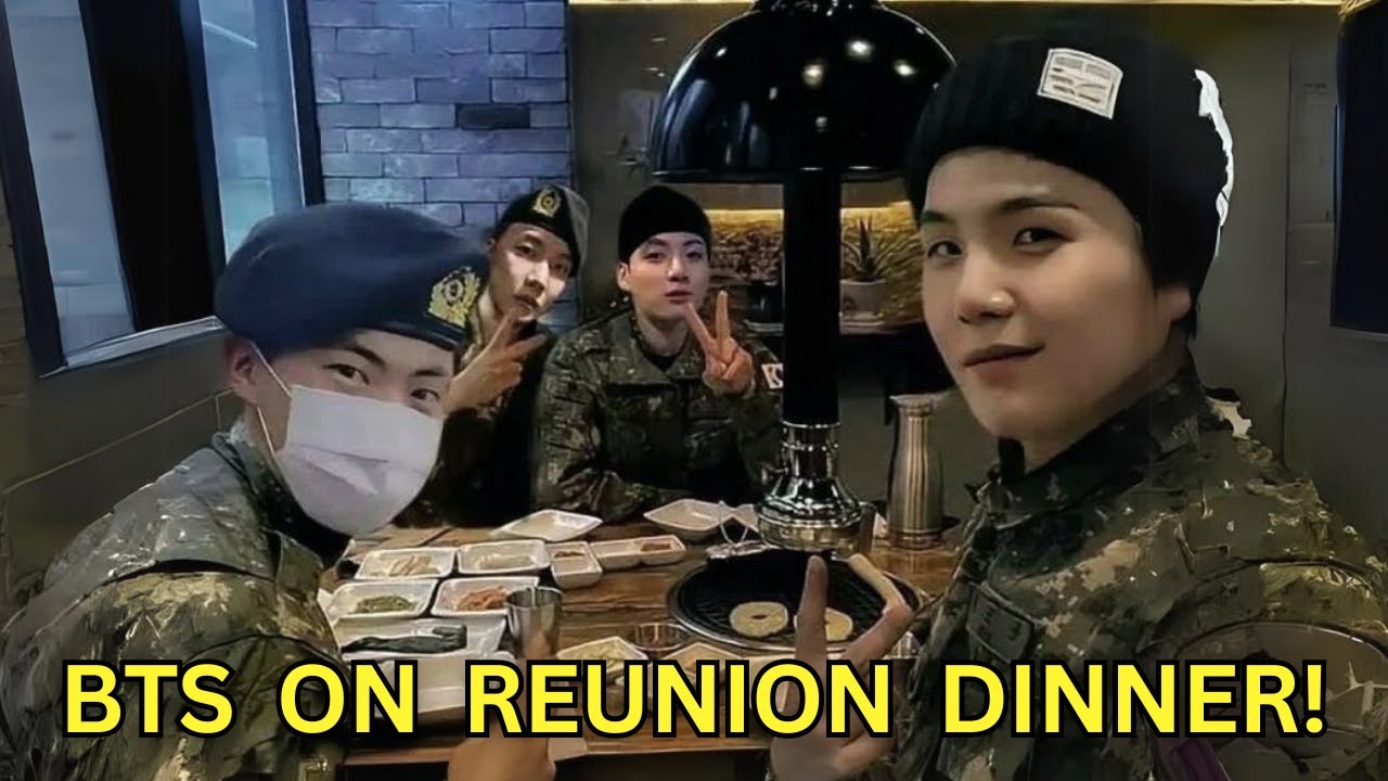 BTS Military Reunion Dinner Together Jungkook Suga Jimin V Dinner Party ...