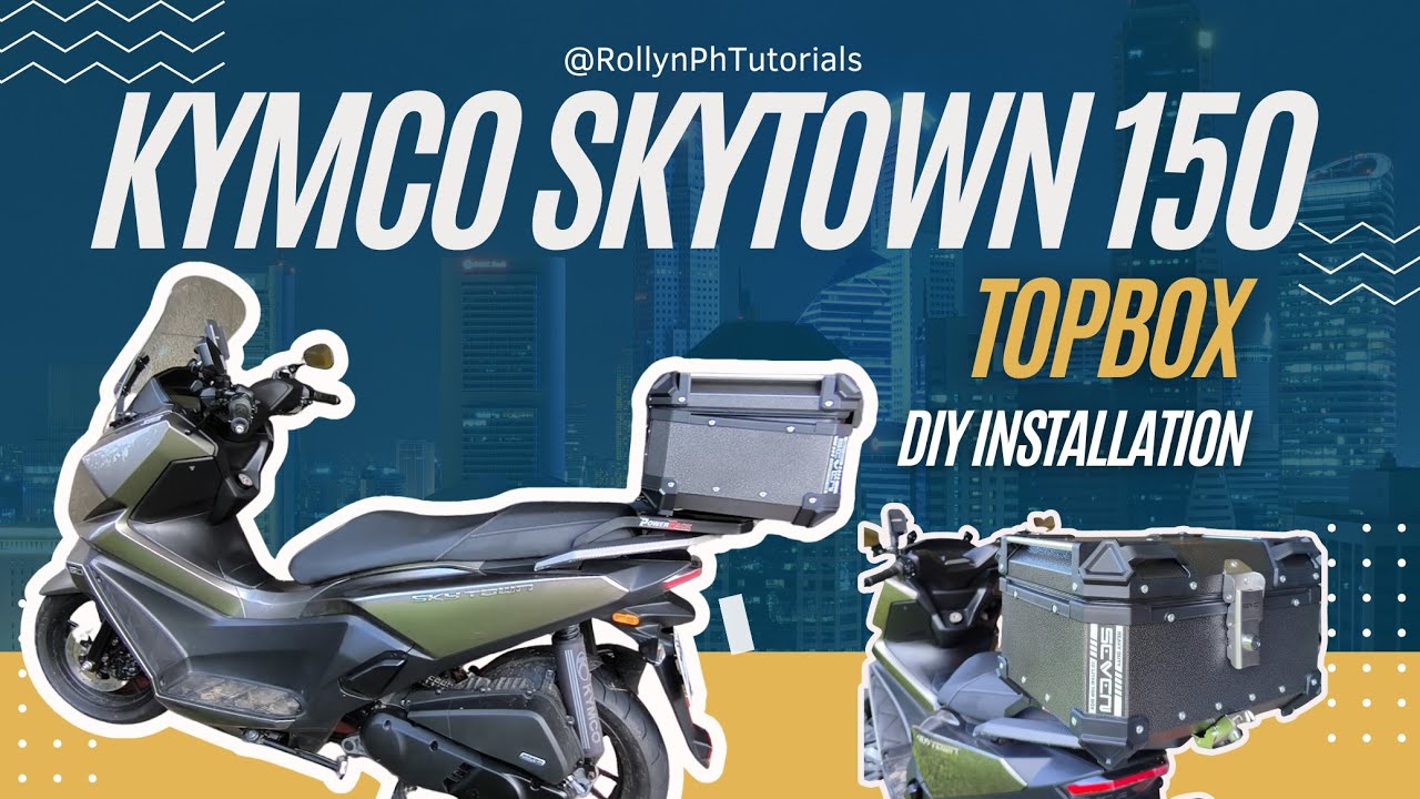 How to Install a Top Box on Kymco Skytown 150 | Easy DIY Tutorial - YouTube