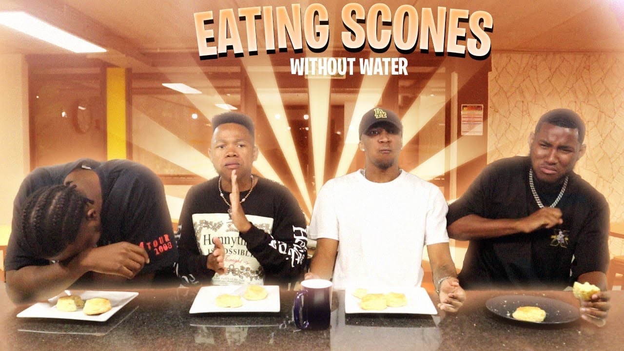 EATING SCONES WITH NO WATER CHALLENGE (Ghost Hlubi, King Oumar) - YouTube