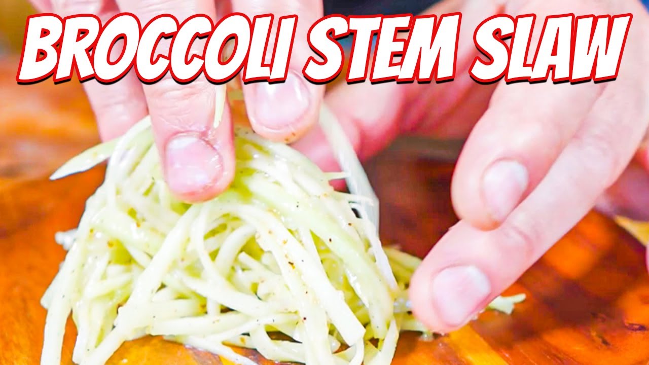 Stop Throwing Away Broccoli Stems - YouTube