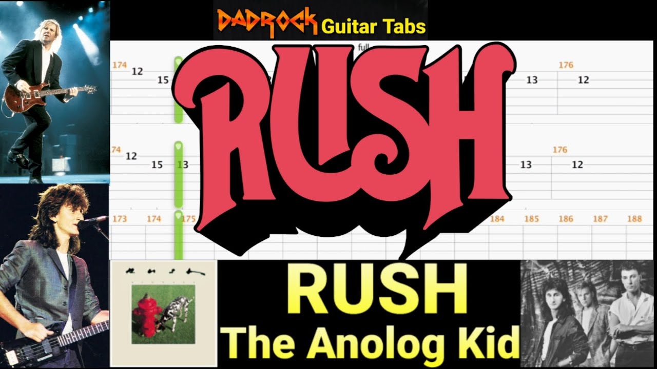The Analog Kid - RUSH - Guitar + Bass TABS Lesson (Request) - YouTube