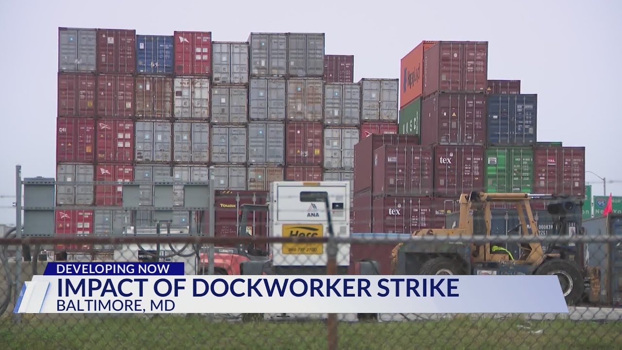 Looming dockworkers strike could have impact on supply chain - YouTube