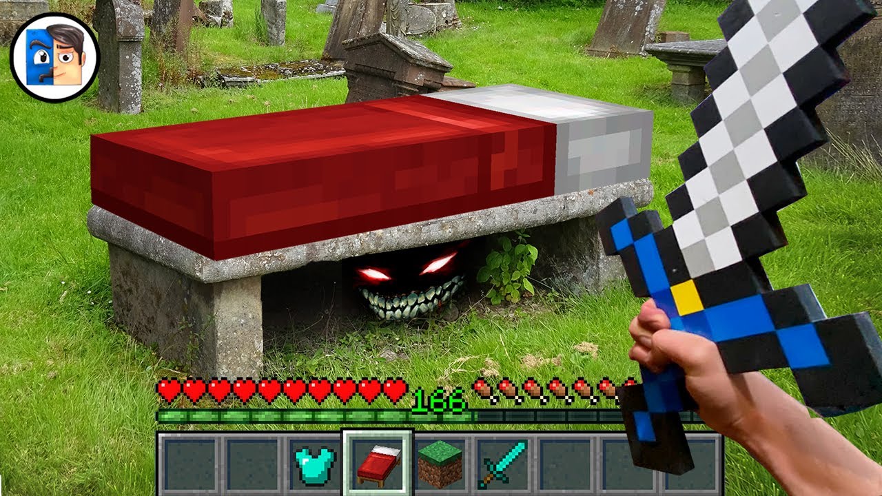 Minecraft in Real Life POV Monster Under The Bed in Minecraft Real POV 創世神第一人稱真人版 - YouTube