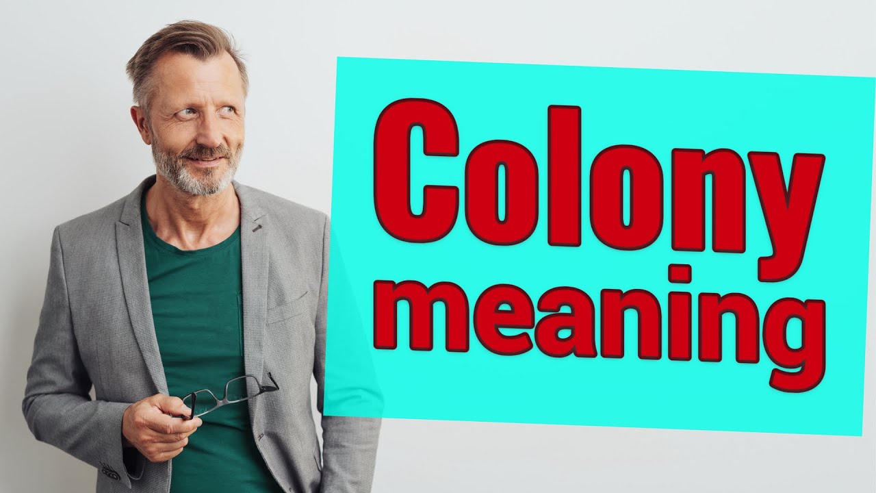 Colony | Definition of colony - YouTube