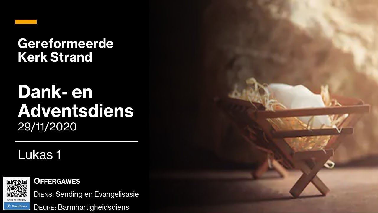 Advents- en Dankdiens 2020 - YouTube