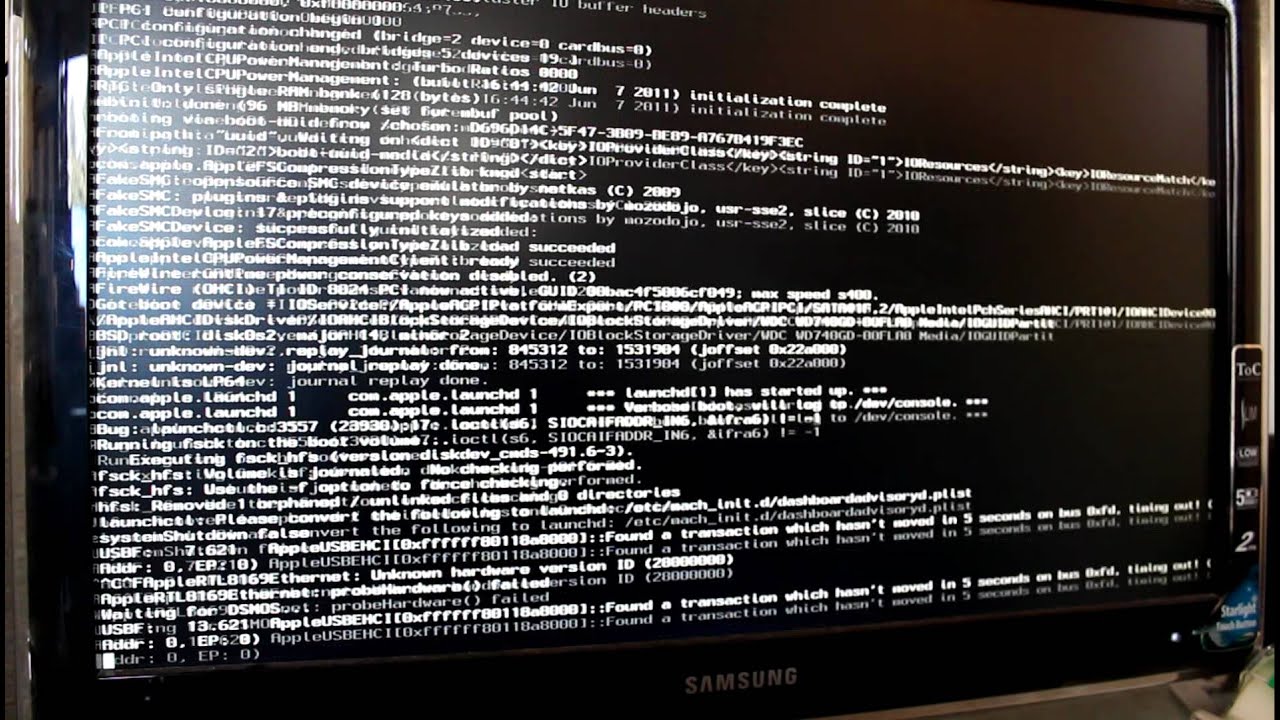 Hackintosh hangs at blue screen. - YouTube