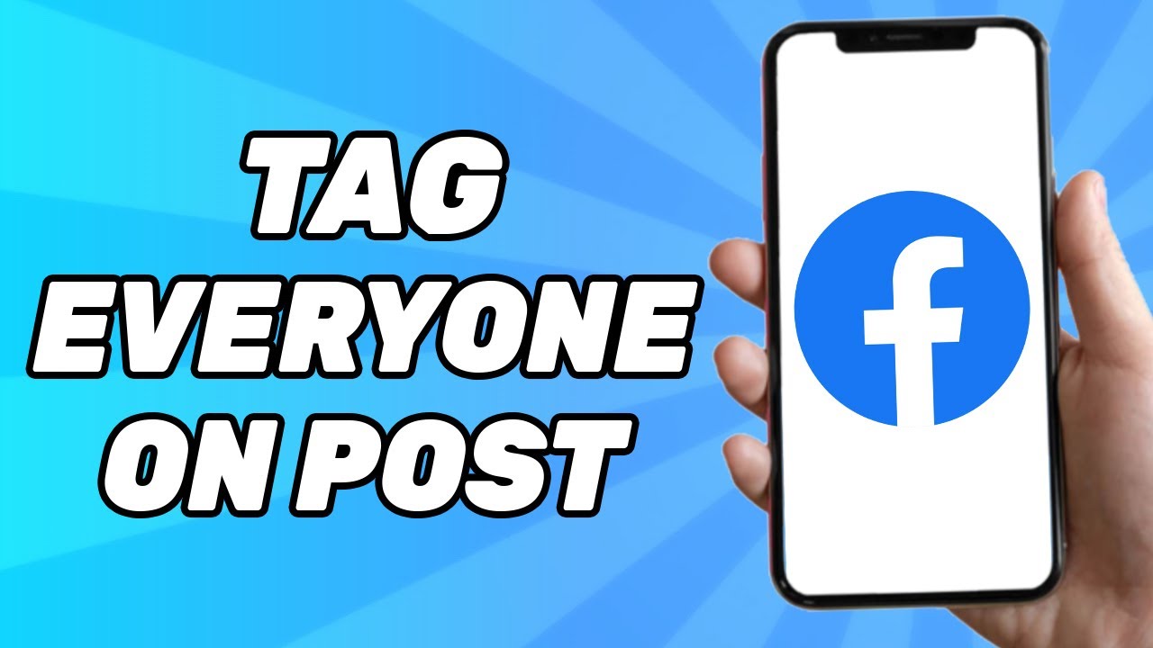 How to Tag Everyone on Facebook Post (2024) - YouTube