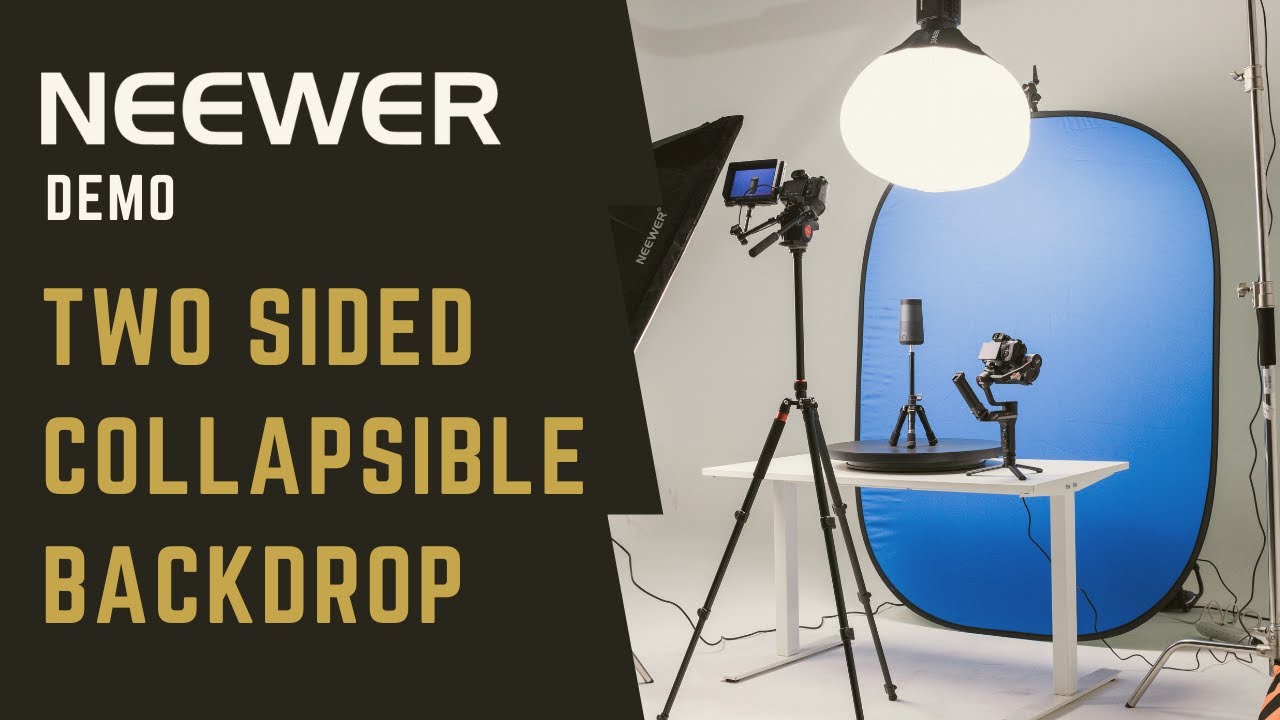 Neewer Demo | How To Use The Two Sided Collapsible Backdrop - YouTube