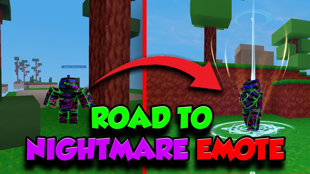 ROAD TO NIGHTMARE EMOTE?! 🤔 (roblox bedwars) - YouTube