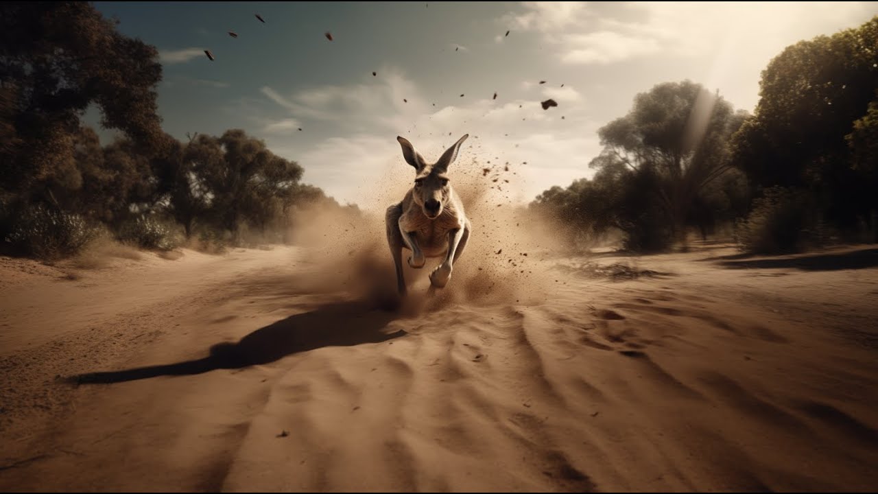 Kangaroo Has Worst Day Ever as Three Eagles Attack It From the Sky - YouTube