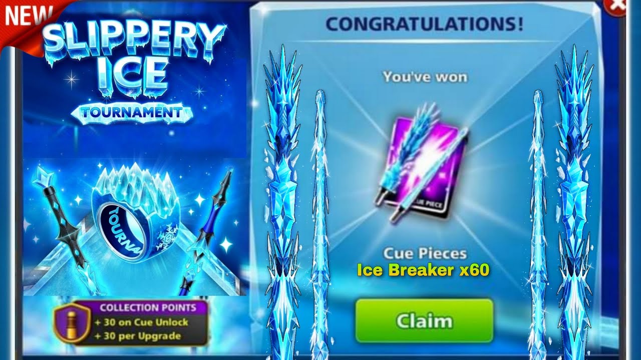 SLIPPERY ICE TOURNAMENT - FREE 60x PIECES OF ICE BREAKER CUE || NEW ...