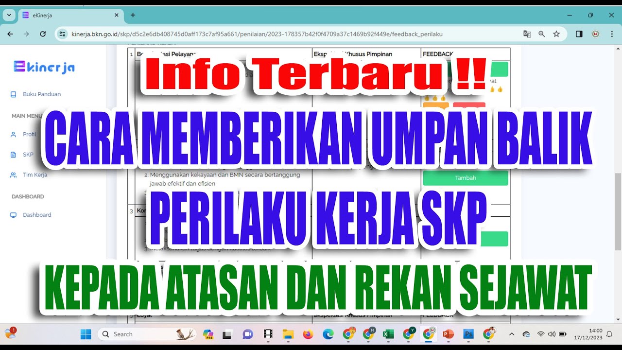 Cara Memberikan Feedback pada SKP Atasan dan Rekan Sejawat - YouTube