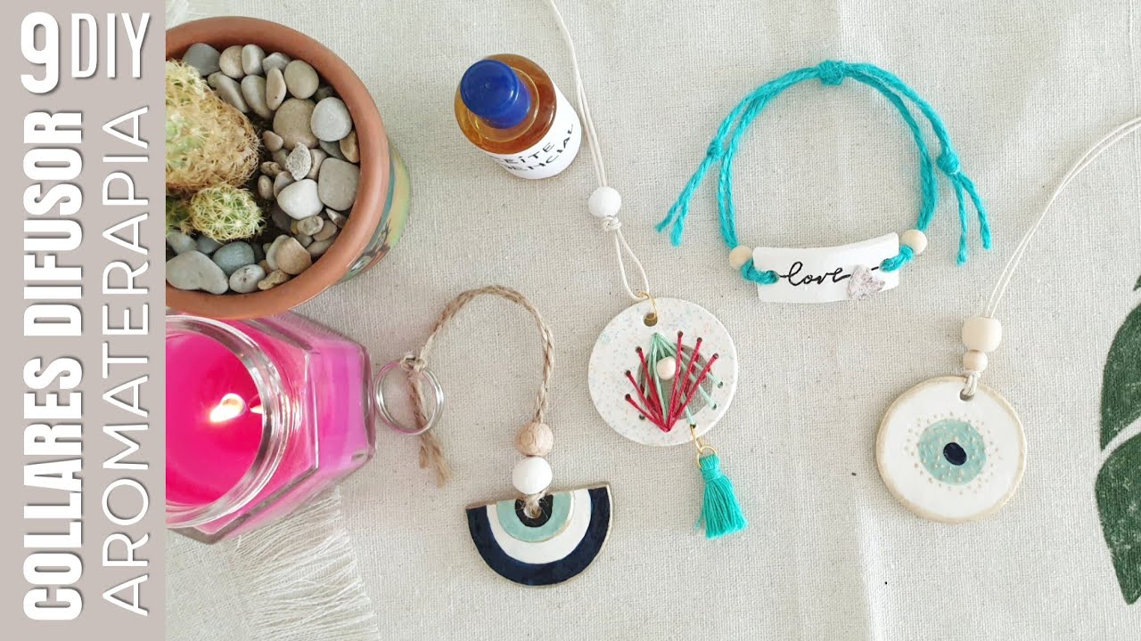 DIY COMO HACER COLLARES DIFUSOR DE AROMATERAPIA | COLLAR VERANO 2019 ...