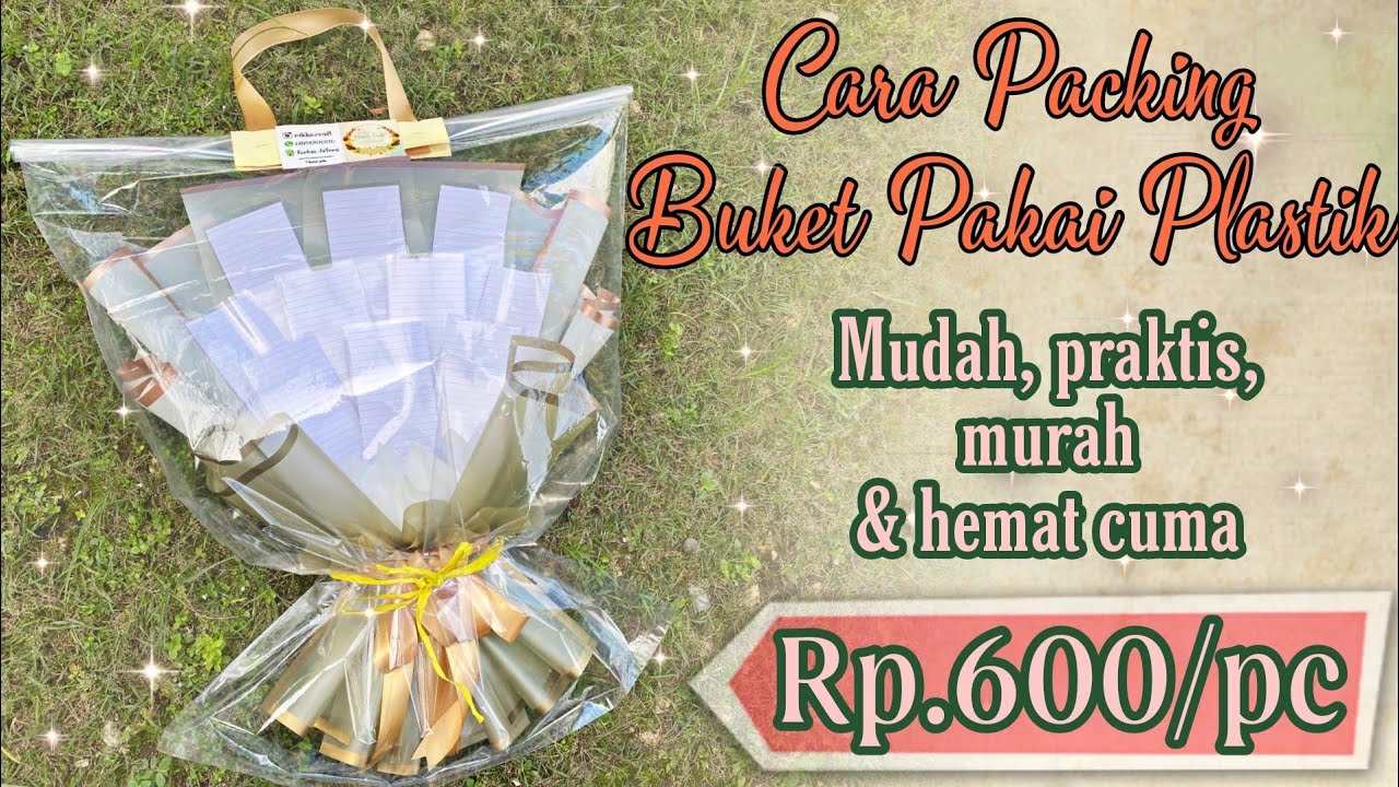 CARA PACKING BUKET PAKAI PLASTIK MUDAH, MURAH & HEMAT || CARA MEMBUAT ...