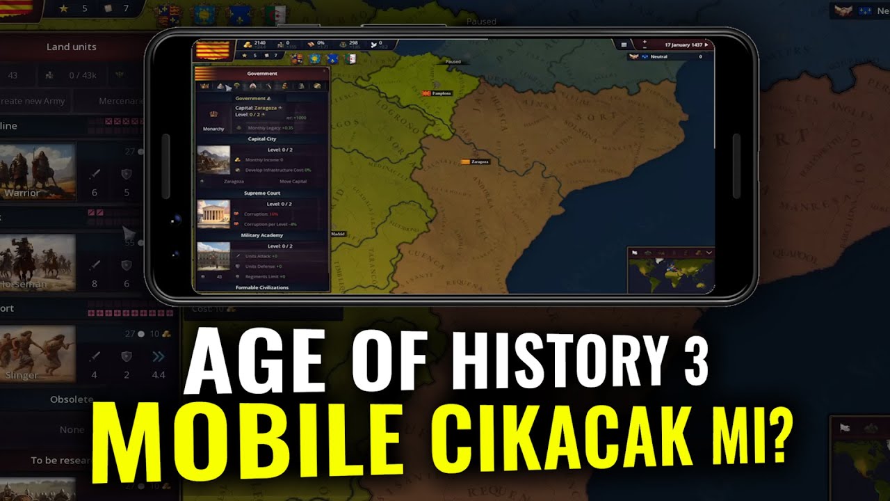 AGE OF HISTORY 3 MOBİLE ÇIKACAK MI | AOH3 MOBİL - YouTube