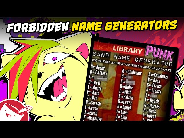 Drawing using Name Generators from the Ancient Internet