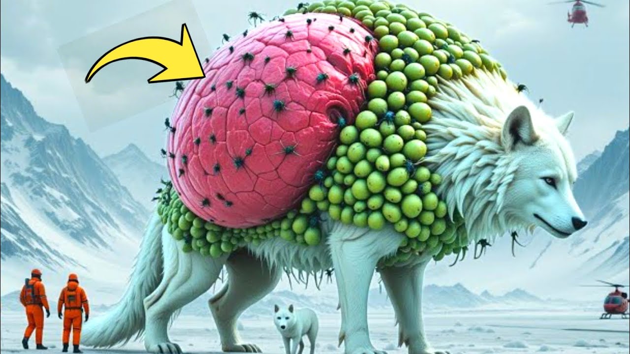 Brave Rescue Team Saves Life Of Infected Wolf and Its Cub Covered In ...