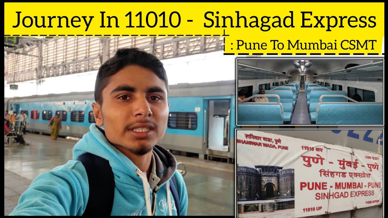 Journey In Sinhagad Express || 11010 Pune to Mumbai CSMT || Bhor Ghats ...