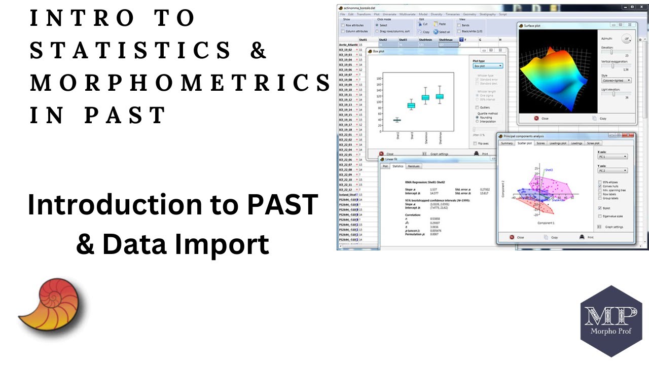 1. Introduction to PAST and Data Import (Bringing your data into PAST ...