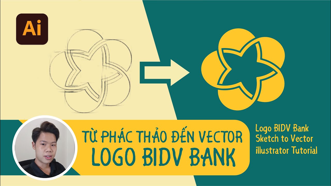 Hướng dẫn vẽ Logo BIDV - How to Design BIDV Logo | Adobe Ilustrator ...