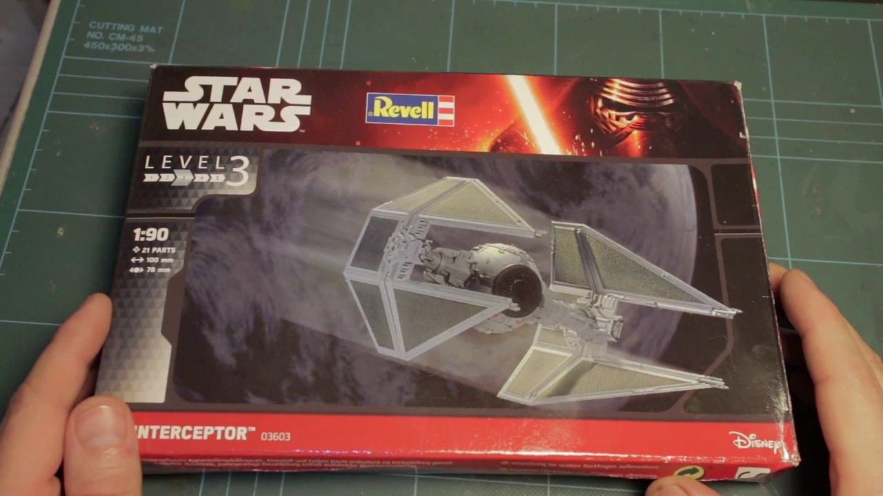 Revell Tie Interceptor, What's in the box, pre build review. - YouTube