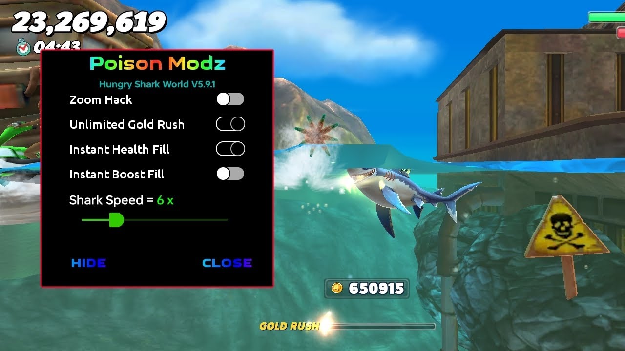 Hungry shark World | Mod Menu Latest version - YouTube