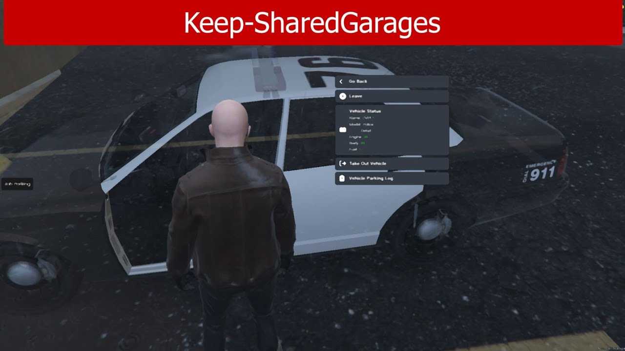 qbcore shared garages - keep-sharedgarages - YouTube