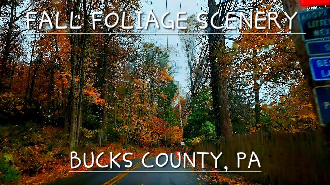 Bucks County Fall Foliage Scenery Slideshow - YouTube