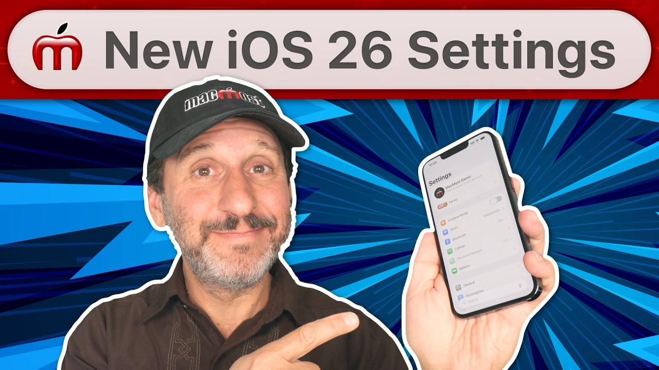 New Settings In iOS 26 For the iPhone - YouTube
