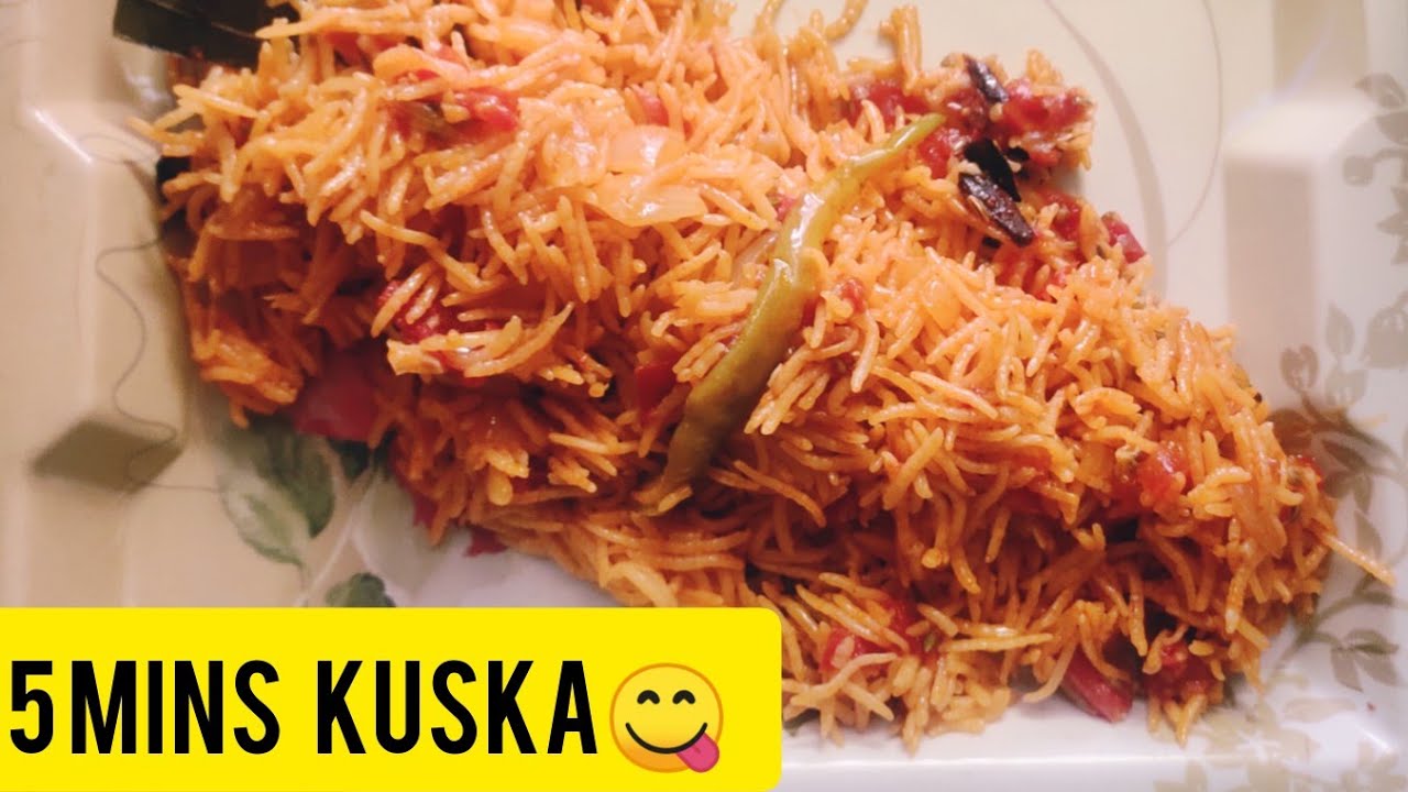 Kuska😋/veg kuska/plain kuska - YouTube