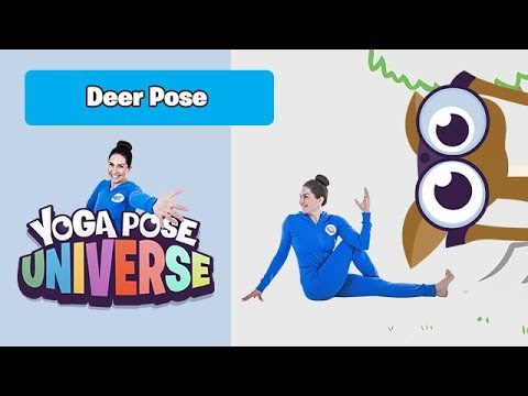 Deer Pose (Yoga Pose Universe) | Cosmic Kids - YouTube