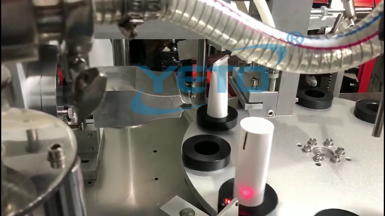 plastic/laminated ube filler packing machine - YouTube