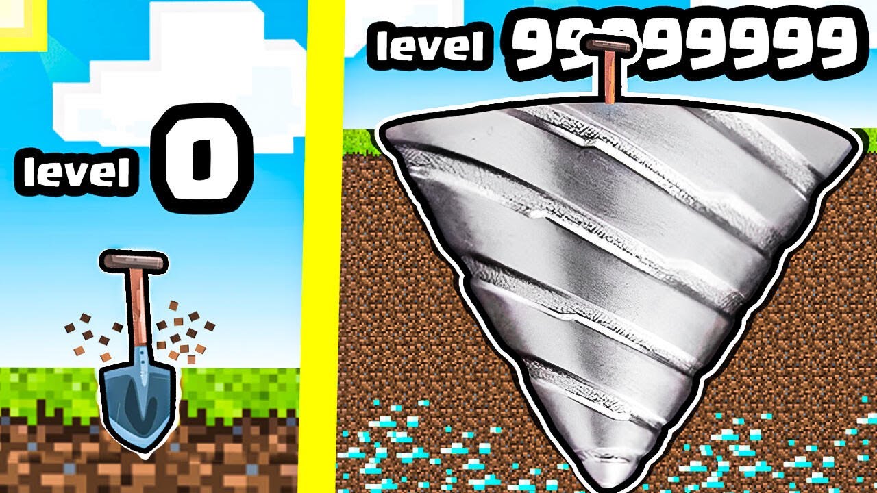 Upgrading a Shovel to MAX LEVEL DRILL - YouTube