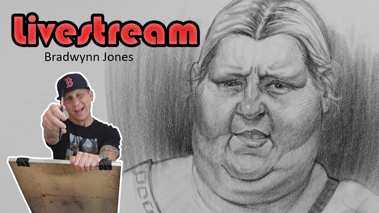 Portrait Drawing and Show&Tell of My Old Drawings LIVESTREAM #45 ...