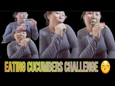EATING CUCUMBERS CHALLENGE SUBO PA HAHA/Chinay vlog - YouTube