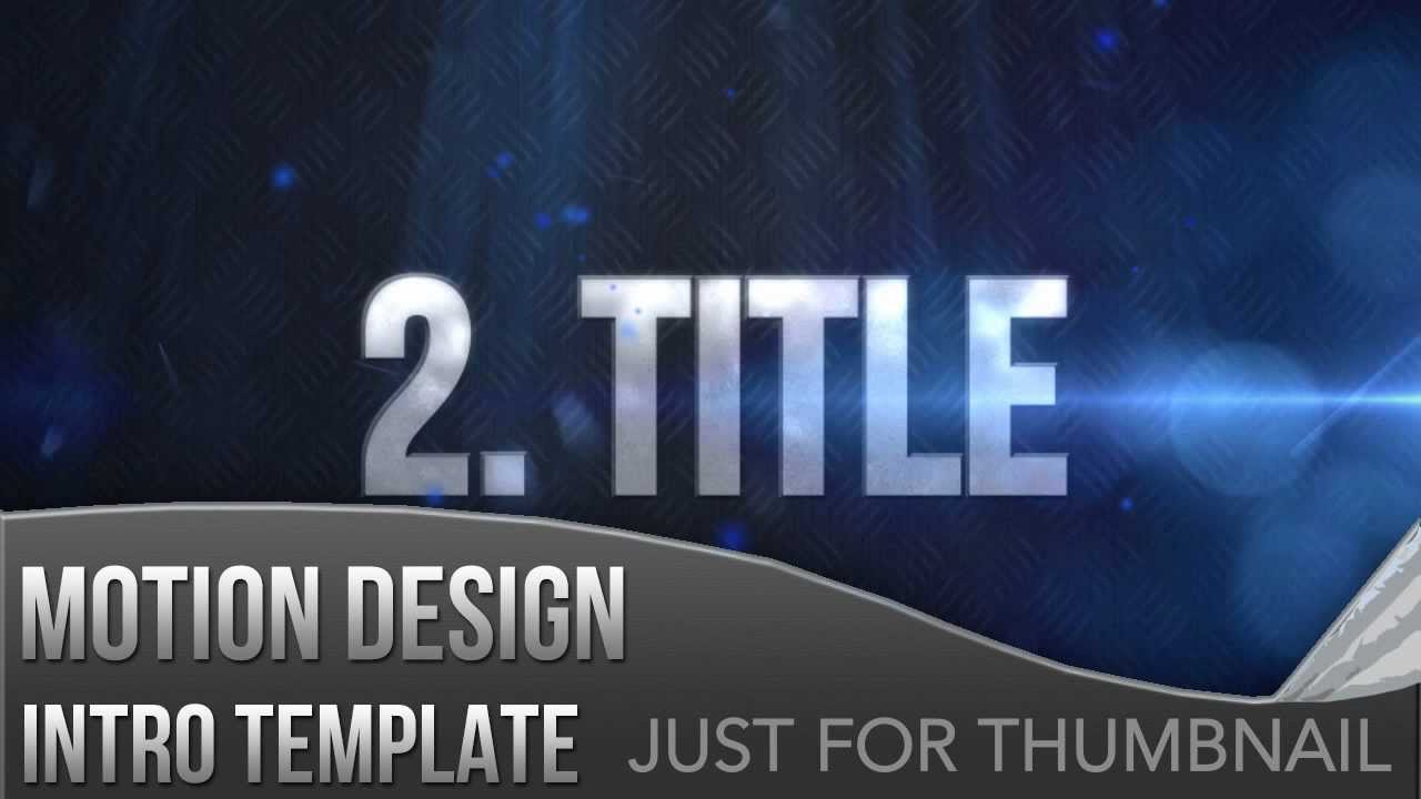 Adobe After Effects: Free Motion Design Intro Template - YouTube