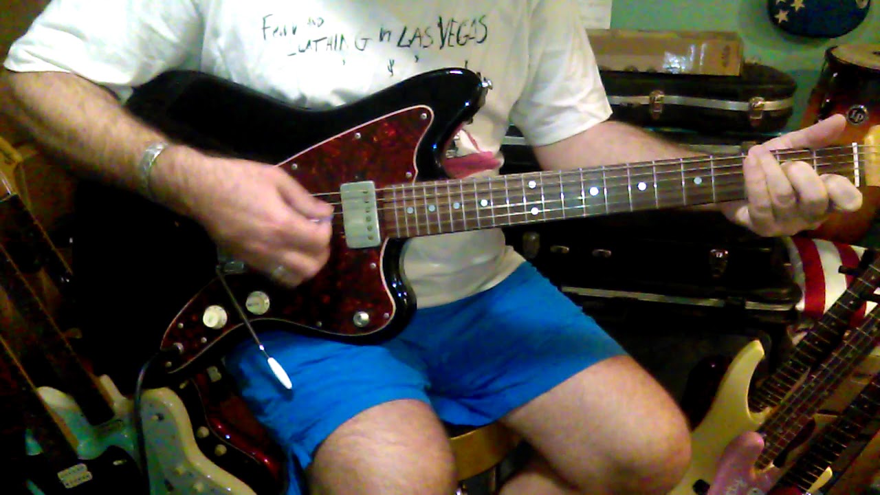 1997 Squier Jagmaster Black - YouTube