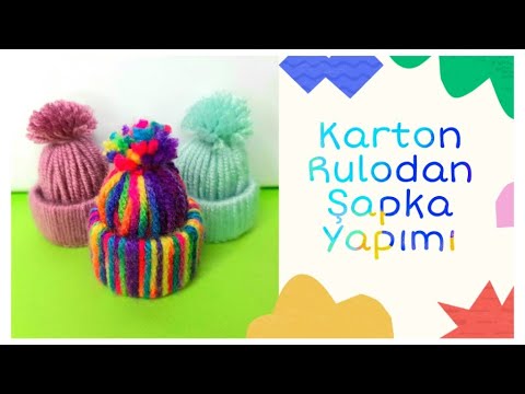 Karton rulodan süs şapka yapımı| #diy #geridönüşüm #recycling #activity #ideas #kendinyap #hediyelik