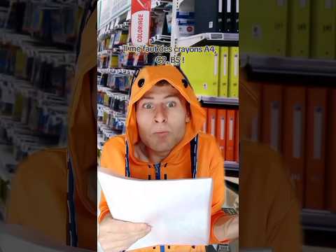 Les fournitures scolaires ! 🤣🤩 #shorts #comedy #video #animation #sketch #acting #humour #shopping