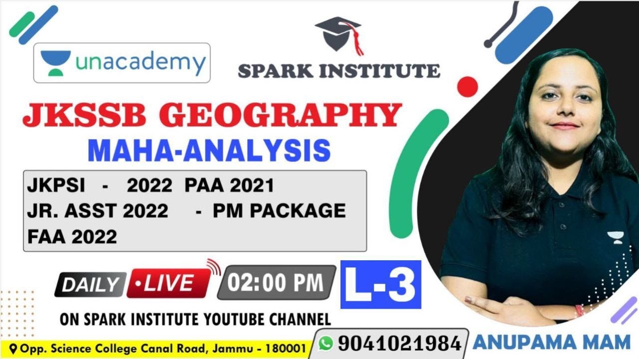 Geography Maha-Analysis L-3 for State Level Exams by Anupama Mam ...