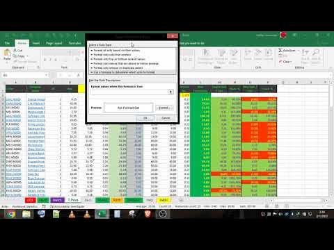 Greater than Less Than using Conditional Formatting Microsoft excel - YouTube