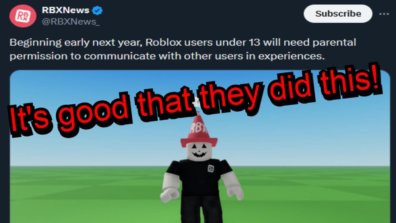 Roblox is RESTRICTING the CHAT to specific age groups - YouTube