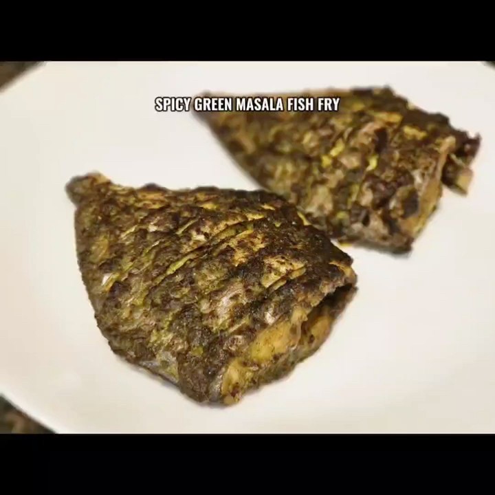 Spicy Green Fish Fry || Hariyali Green Masala Fish Fry || Kerala Fish ...