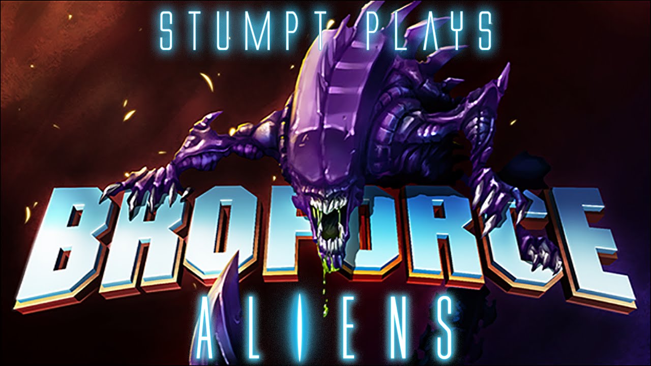 Stumpt Plays - Broforce - Alien Infestation Update! (4 Player Gameplay ...