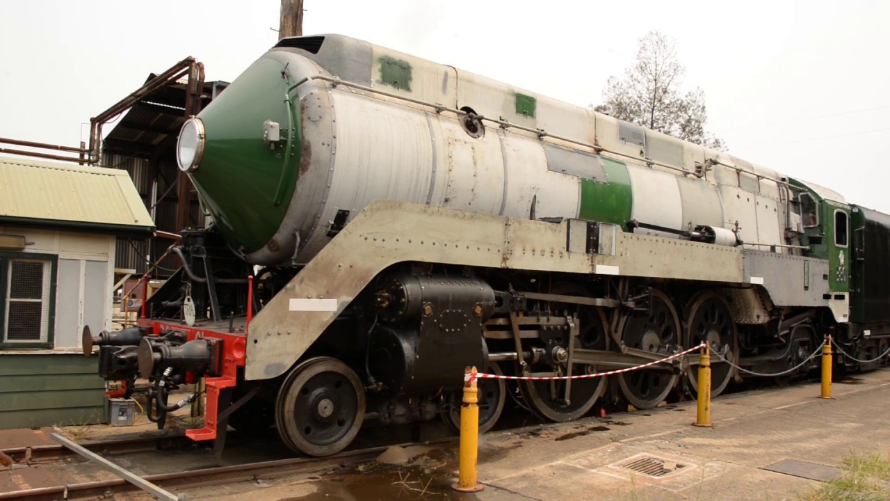 Steam locomotive NSWGR 3801 Return to steam Chullora yard 15.01.2020 ...