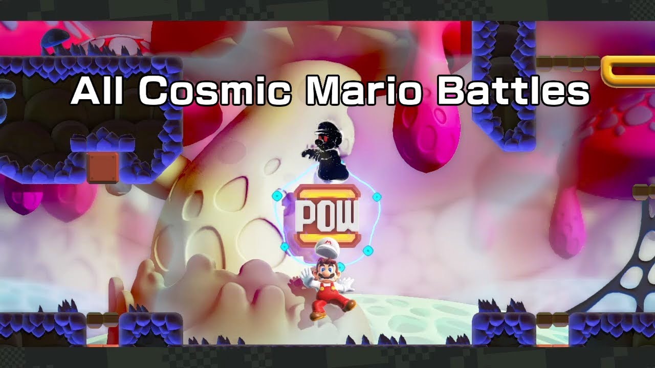 Super Mario Bros Wonder: All Cosmic Mario Battles [1080 HD] - YouTube